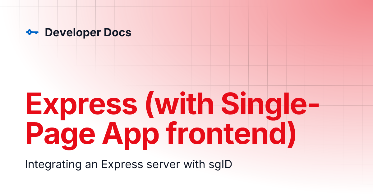 Express (with Single-Page App frontend) | Developer Docs